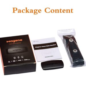 Magene Heart Rate Monitor, Heart Rate Sensor Chest Strap, Protocol ANT+/Bluetooth, Compatible with iOS/Android APPs