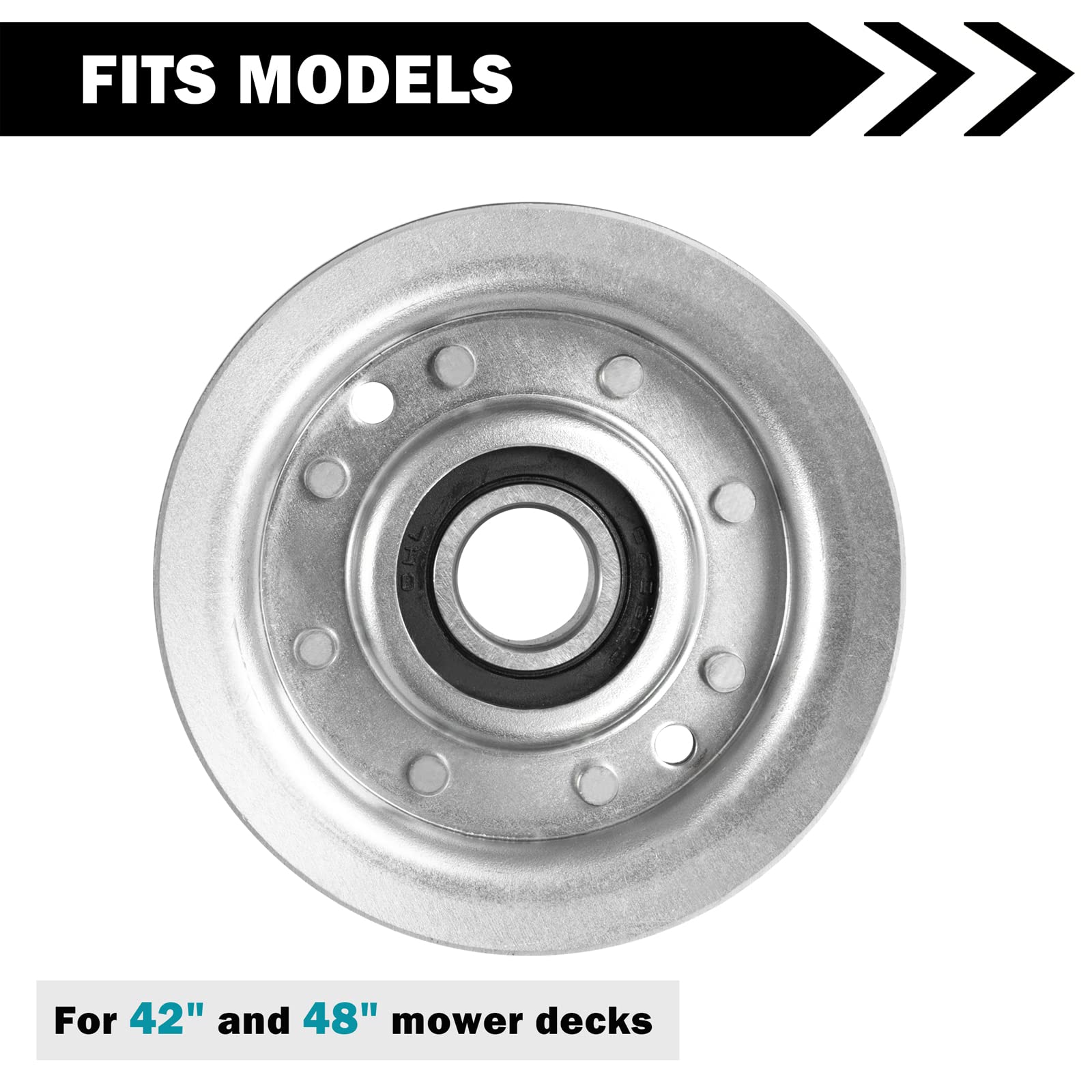 Cluparis Flat Idler Pulley GY20067 Replaces John Dee re GY22172 L100 LA115 LA105 D100 L110 L111 L118 D110 D105 X145 Lawn Mowers