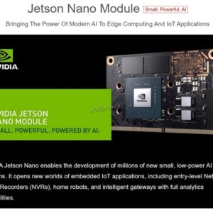 Jetson Nano Module B01 Small Production-ready AI System SOM with 16GB EMMC Embedded IoT Applications for Series Entry-level Network Video Recorder Home Robot Computer etc@XYGStudy (Jetson Nano Module)