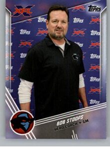 2020 topps xfl #5 bob stoops dallas renegades football trading card