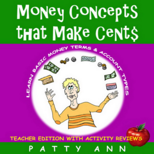 financial literacy money concepts: comprehensive basic guidebook +activity worksheet assessments