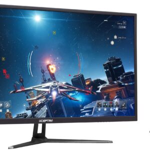 Sceptre New 32" QHD 1440p 2560x1440 LED Monitor HDMI DisplayPort up to 85Hz Build-in Speakers Blue Light Shift, Machine Black 2020