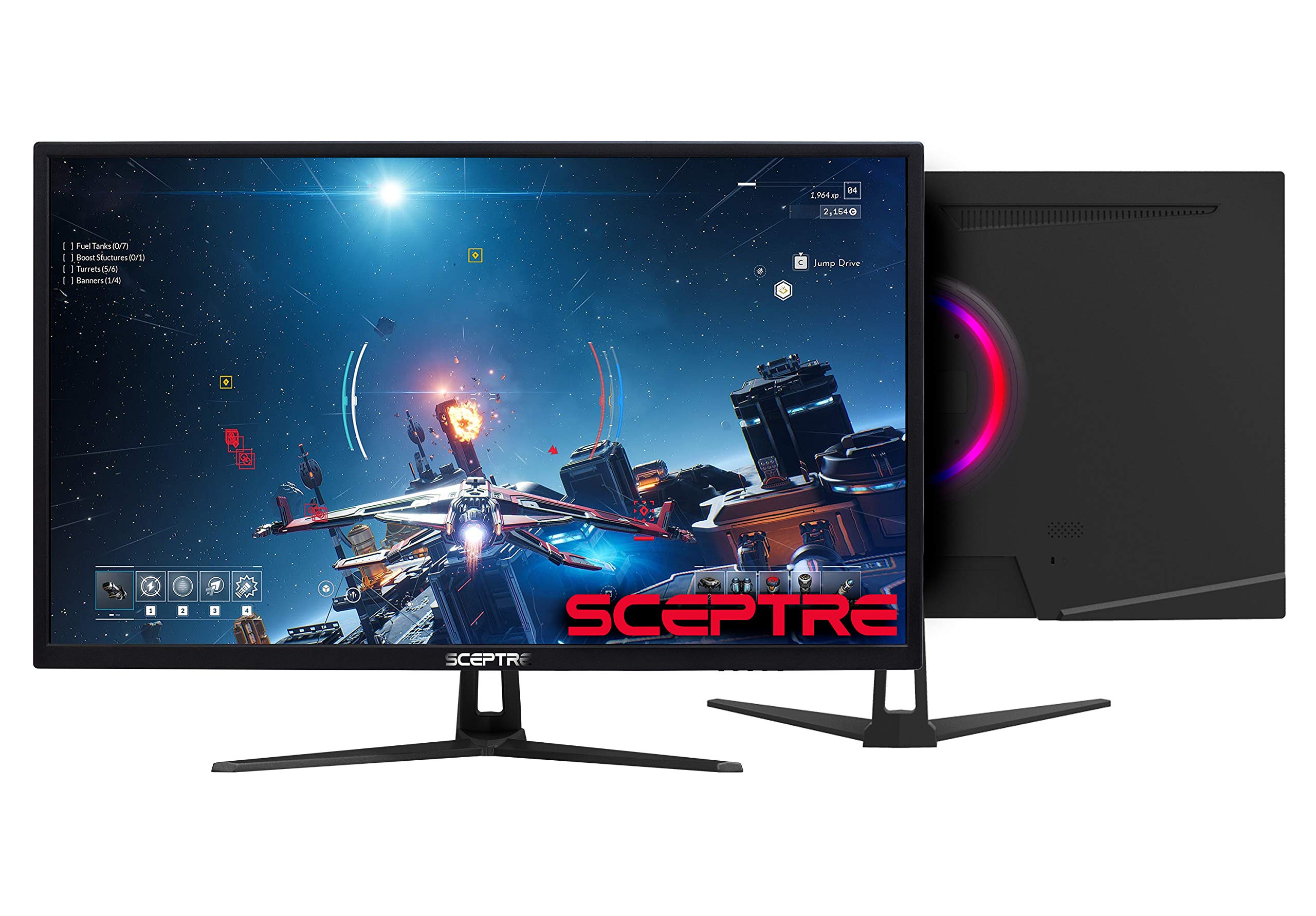 Sceptre New 32" QHD 1440p 2560x1440 LED Monitor HDMI DisplayPort up to 85Hz Build-in Speakers Blue Light Shift, Machine Black 2020