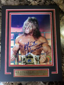 wwf wwe wcw ultimate warrior 11x14 matted photo autograph