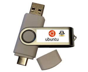 linux ubuntu lunar lobster 23.04 desktop and server editions - multiboot live system install bootable boot usb flash thumb drive usb-c compatible