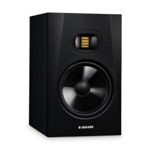 adam audio t8v studio monitor for recording, mixing and mastering, studio quality sound (single)