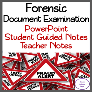 forensics: document examination no prep lesson