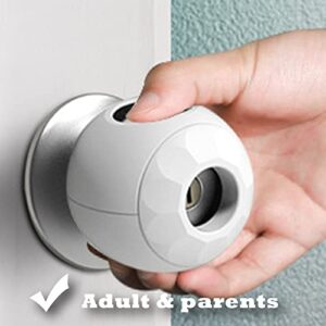 AILUOQI Childproof Door Knob Covers Babyproof (6 Pack) Child Door Locks Door Handle Baby Proofing Door Safety for Kids