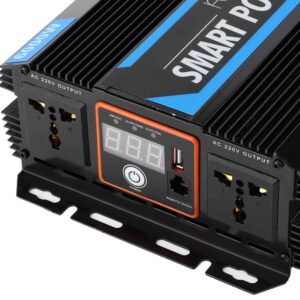 Car Power Inverter, 2000W 12V to 220V Pure Sine Power Voltage Inverter Transformer Auto Accessory