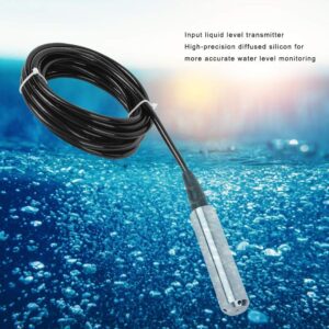 4-20mA Liquid Level Sensor，12-32VDC Output Liquid Level Detector,Liquid Level Transmitter,for Water, Oil, etc(Measuring Range:0-2m)