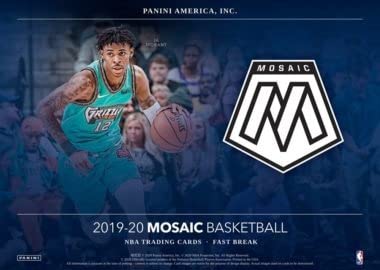 2019-20 Panini MOSAIC Basketball Card Factory Sealed HANGER Box - Exclusive REACTIVE ORANGE PRIZMs - 20 Cards per Box - Find Zion Williamson and Ja Morant Rookie Cards!