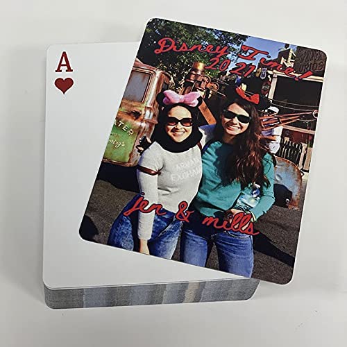 Discount Photo Gifts Custom Playing Cards - Add Images and Text to Personalize Your Deck of Cards - Personalized Poker Cards