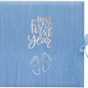 Baby's My First Year Record Log Book to Commemorate Birth Through Their First Year on Earth - Blue