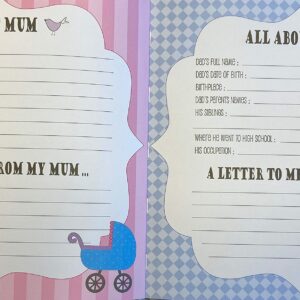 Baby's My First Year Record Log Book to Commemorate Birth Through Their First Year on Earth - Blue