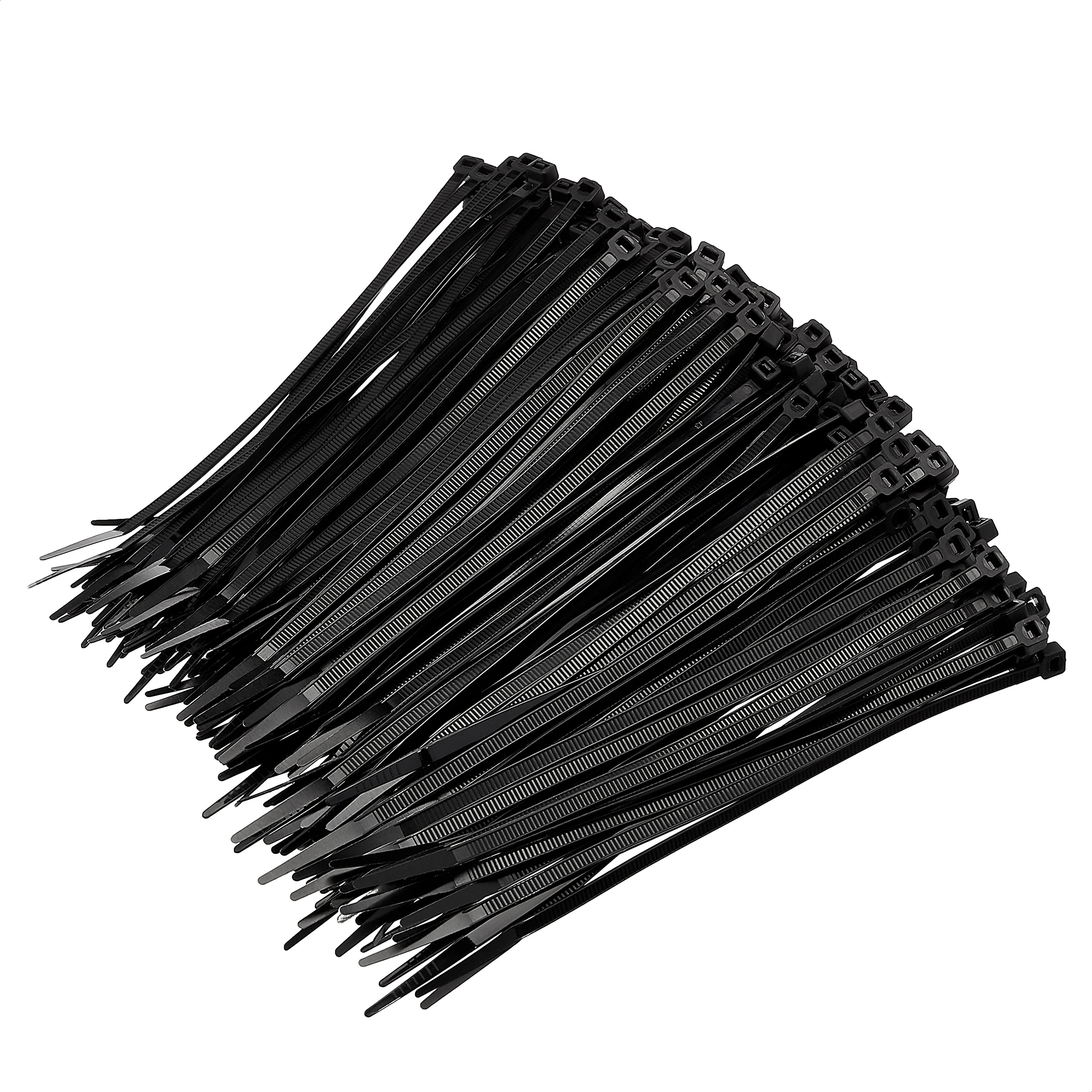 Amazon Basics Multi-Purpose Cable Ties - 8-Inch/200mm, 1000-Piece, Black