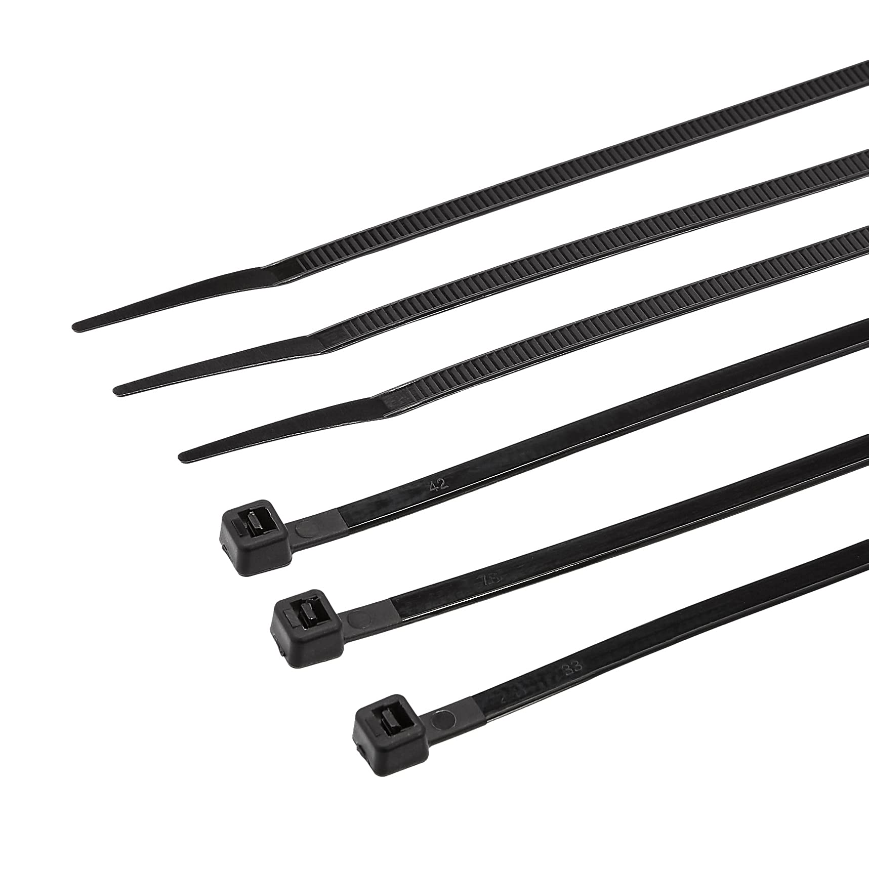 Amazon Basics Multi-Purpose Cable Ties - 8-Inch/200mm, 1000-Piece, Black