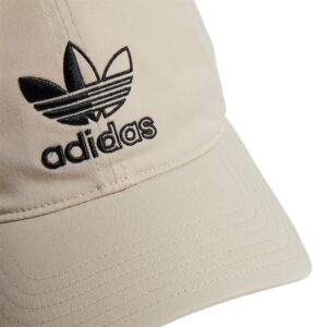 adidas Originals Men's Originals Relaxed Split Trefoil Strapback, White, One Size