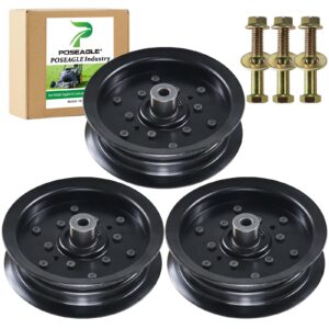 poseagle 3 pack 532196106 husqvarna idler pulley replaces 532197379 husqvarna idler pulley, 196106 idler pulley craftsman 197379 for husqvarna z254 lgt2654 yth20k46 yth22v46 yth2348 rz5424 lawn decks