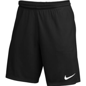 nike men's soccer park iii shorts (large) black