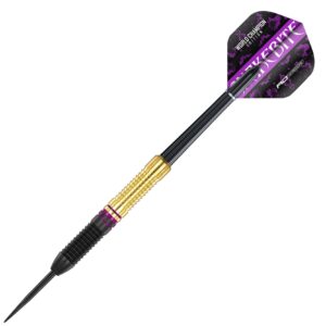 RED DRAGON Peter Wright Snakebite World Champion 2020 Brass Edition Darts Set Including Flights and Stems