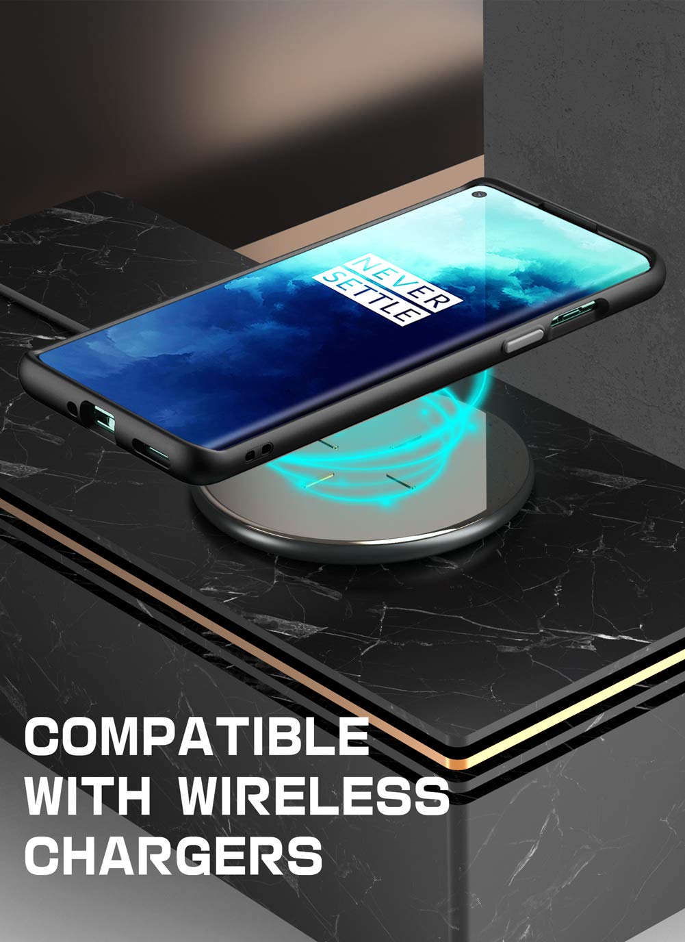 SUPCASE Unicorn Beetle Style Series Case Designed for OnePlus 8, Premium Hybrid Protective Clear Case (Black)