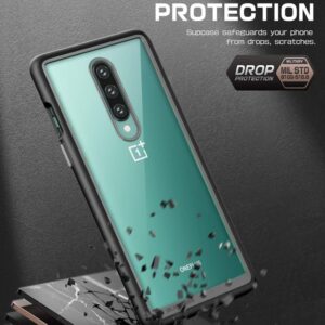 SUPCASE Unicorn Beetle Style Series Case Designed for OnePlus 8, Premium Hybrid Protective Clear Case (Black)