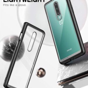 SUPCASE Unicorn Beetle Style Series Case Designed for OnePlus 8, Premium Hybrid Protective Clear Case (Black)