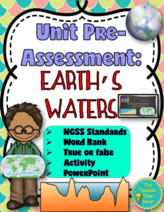 earth's waters oceanography notebook- warm-ups activity