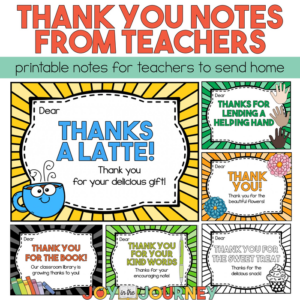 thank you notes from teachers