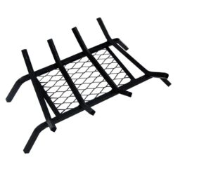 landmann 9718s4 1/2" steel 18" w/ember retainer 4 bars, zero clearance fireplace grate, black