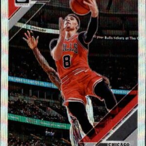 2019-20 Donruss Optic Fanatics Silver Wave Prizms #64 Zach LaVine Chicago Bulls Basketball Card