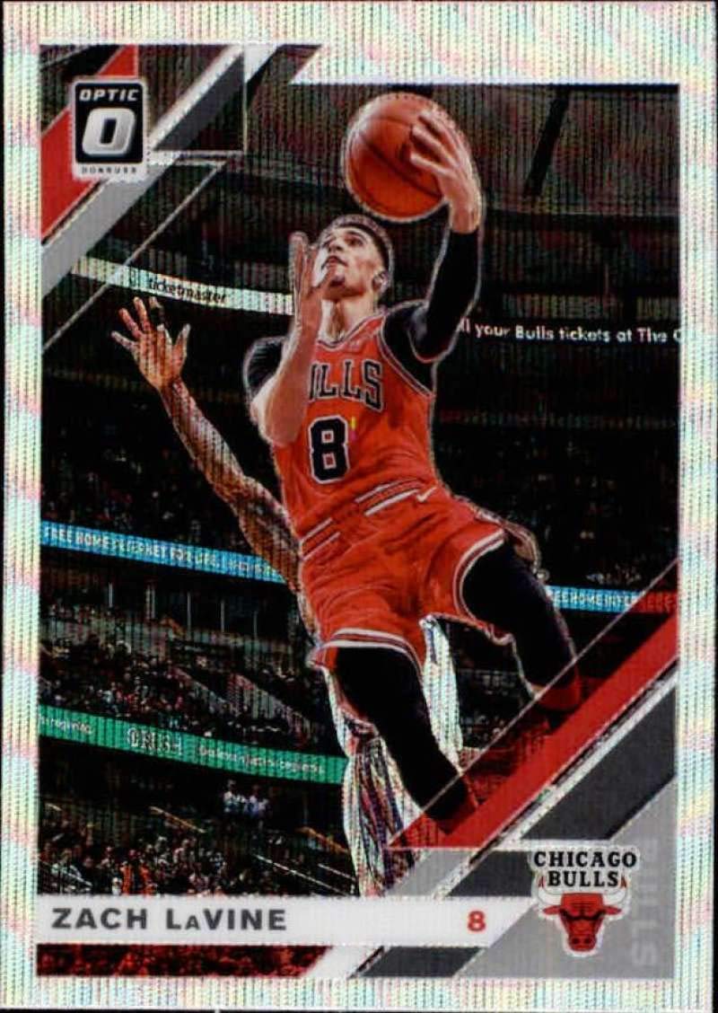 2019-20 Donruss Optic Fanatics Silver Wave Prizms #64 Zach LaVine Chicago Bulls Basketball Card