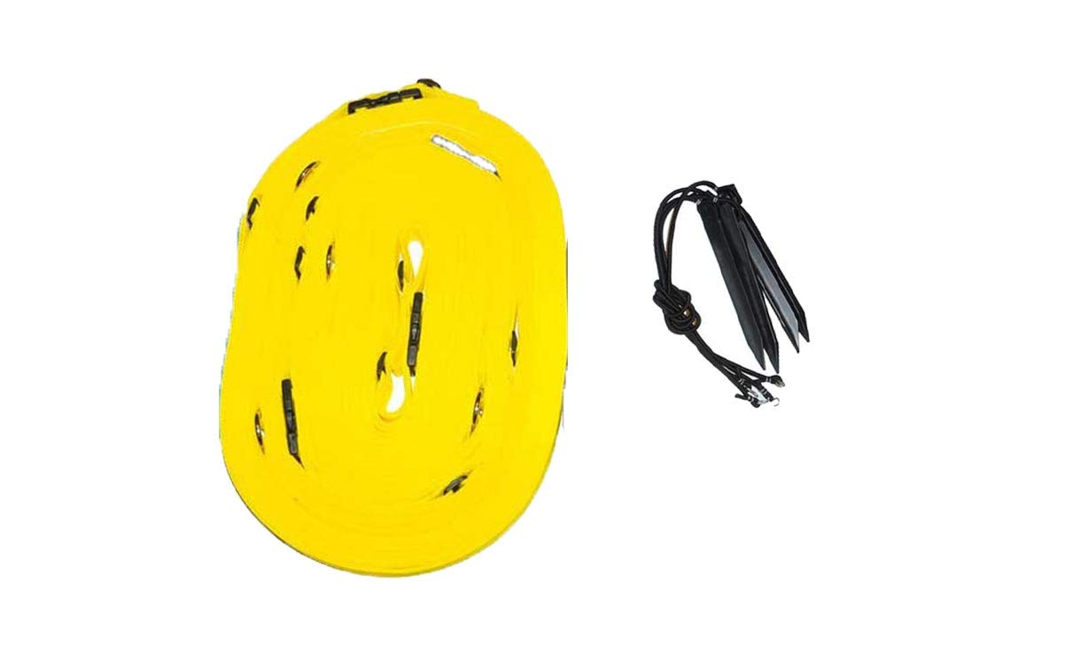 United Volleyball Supply 2" Pro Adjustable Boundary Lines (Hand Winders Not Included) (Yellow)