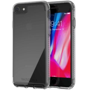 tech21 pure clear for iphone se 2022 (3rd gen), se 2020 (2nd gen), 7/8 – crystal clear phone case with 12ft multi-drop protection