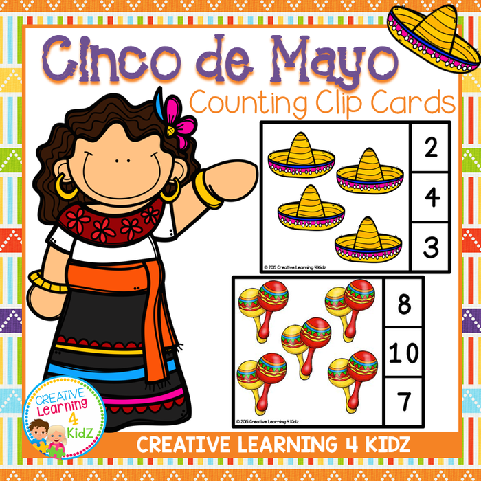 Cinco De Mayo Counting Clip Cards