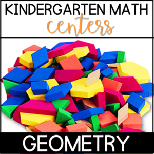 kindergarten math centers: geometry (shapes, positional words)