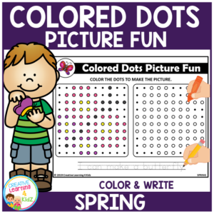 colored dots picture fun: spring