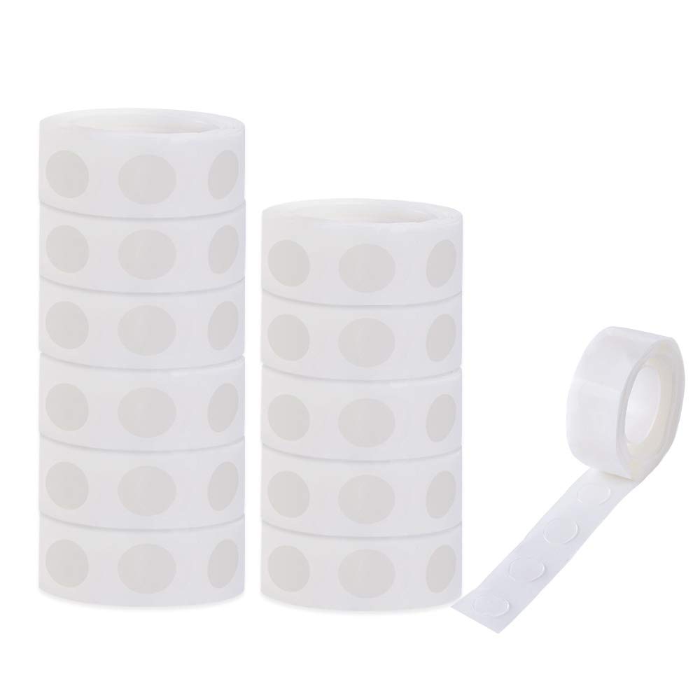 DAIKOYE 2600 PCS (26 Rolls) Glue Point Clear Balloon Glue Removable Adhesive Dots Double Sided Dots of Glue Tape for Scrapbook, Party, Wedding, Balloons Decoration