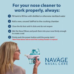 Navage Multi-User Bundle - Navage Nasal Irrigation System - Saline Nasal Rinse Kit with 1 Navage Nose Cleaner, 20 Salt Pods, and Extra Nasal Dock and Pair of Nose Pillows