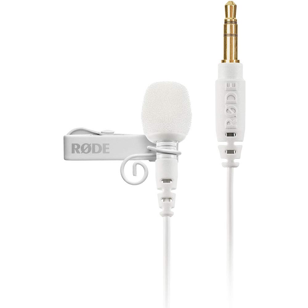 RØDE Lavalier GO Professional-Grade Wearable Microphone, White, (LAVGOW)