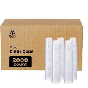 comfy package [500 count] 7 oz. clear disposable plastic cups - cold party drinking cups