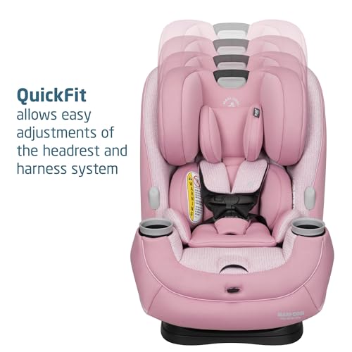 Maxi-Cosi Pria 3 in 1 Convertible Forward and Rear Facing Child Car Seat with Adjustable Harness and Headrest for Kids 4 to 100 Pounds, Pink