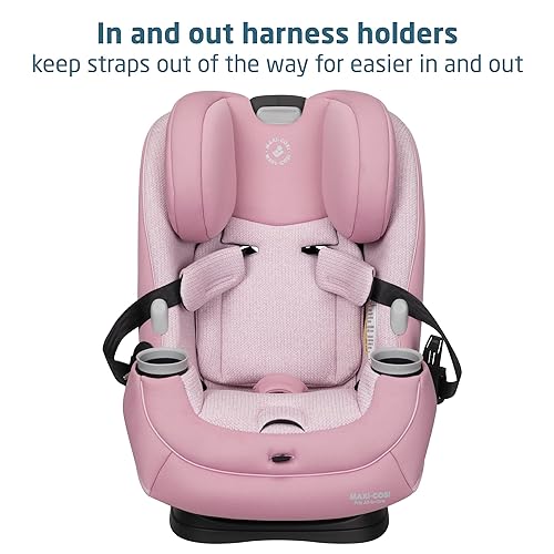 Maxi-Cosi Pria 3 in 1 Convertible Forward and Rear Facing Child Car Seat with Adjustable Harness and Headrest for Kids 4 to 100 Pounds, Pink