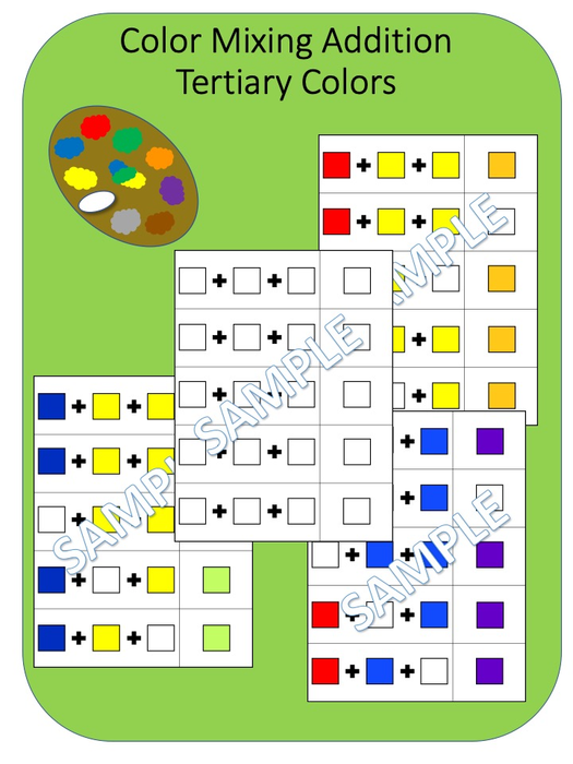 Color Addition Finding Tertiary Colors