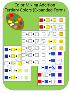 color addition finding tertiary colors expanded form