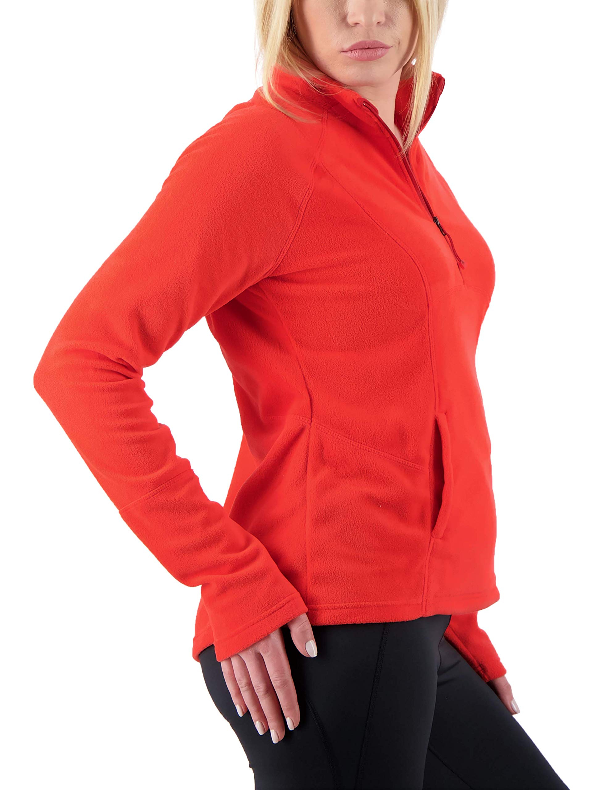 Obermeyer Womens Sonja 1/4 Zip Fleece, Hibiscus, X-Small