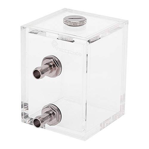 200ml Transparent Acrylic Water Cooling,Acrylic Computer Water CoolingTank,5mm Ultra-Quiet Faster Heat Dissipation Water Cooling Radiator,DIY Customization Water Cooled