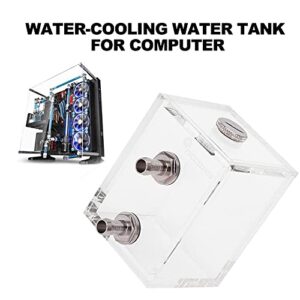 200ml Transparent Acrylic Water Cooling,Acrylic Computer Water CoolingTank,5mm Ultra-Quiet Faster Heat Dissipation Water Cooling Radiator,DIY Customization Water Cooled