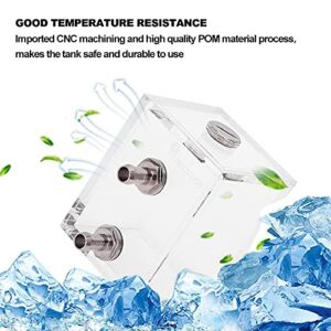 200ml Transparent Acrylic Water Cooling,Acrylic Computer Water CoolingTank,5mm Ultra-Quiet Faster Heat Dissipation Water Cooling Radiator,DIY Customization Water Cooled