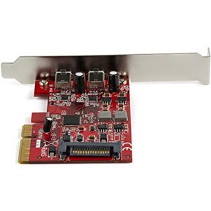 StarTech.com 2-Port USB 3.2 Gen 2x1 (10Gbps) PCIe Card - USB-C SuperSpeed PCI Express 3.0 x4 Host Controller Card - USB Type-C PCIe Add-On Adapter Card - USB C Expansion Card (PEXUSB312C3)